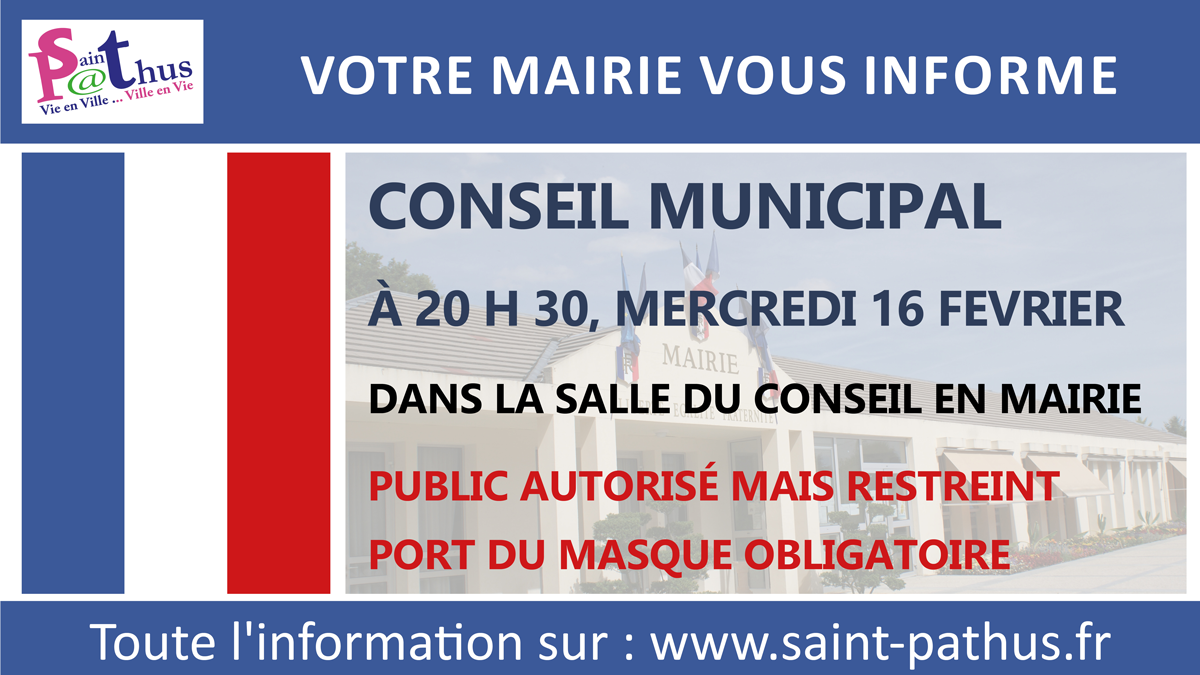 Conseil Municipal Du 16 Février 2022 Site Officiel De Saint Pathus