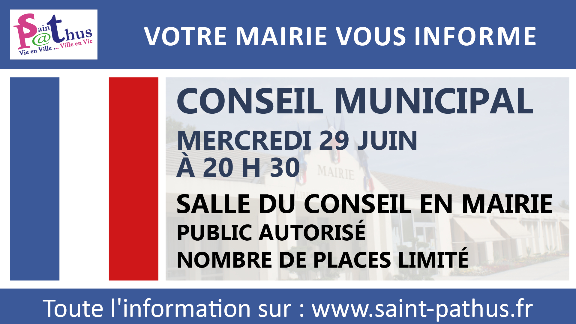 Conseil Municipal Du Mercredi 29 Juin 2022 Site Officiel De Saint Pathus